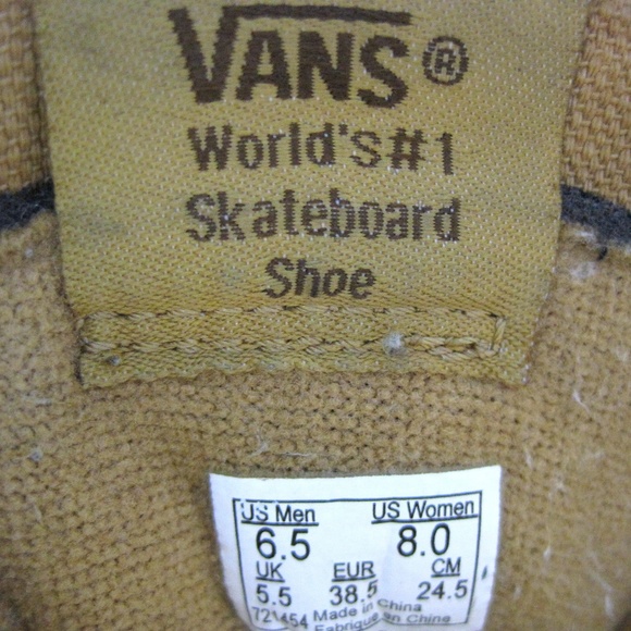 Vans | Shoes | Vans Tan Unisex 72454 Shoes Size M 65m W8m | Poshmark